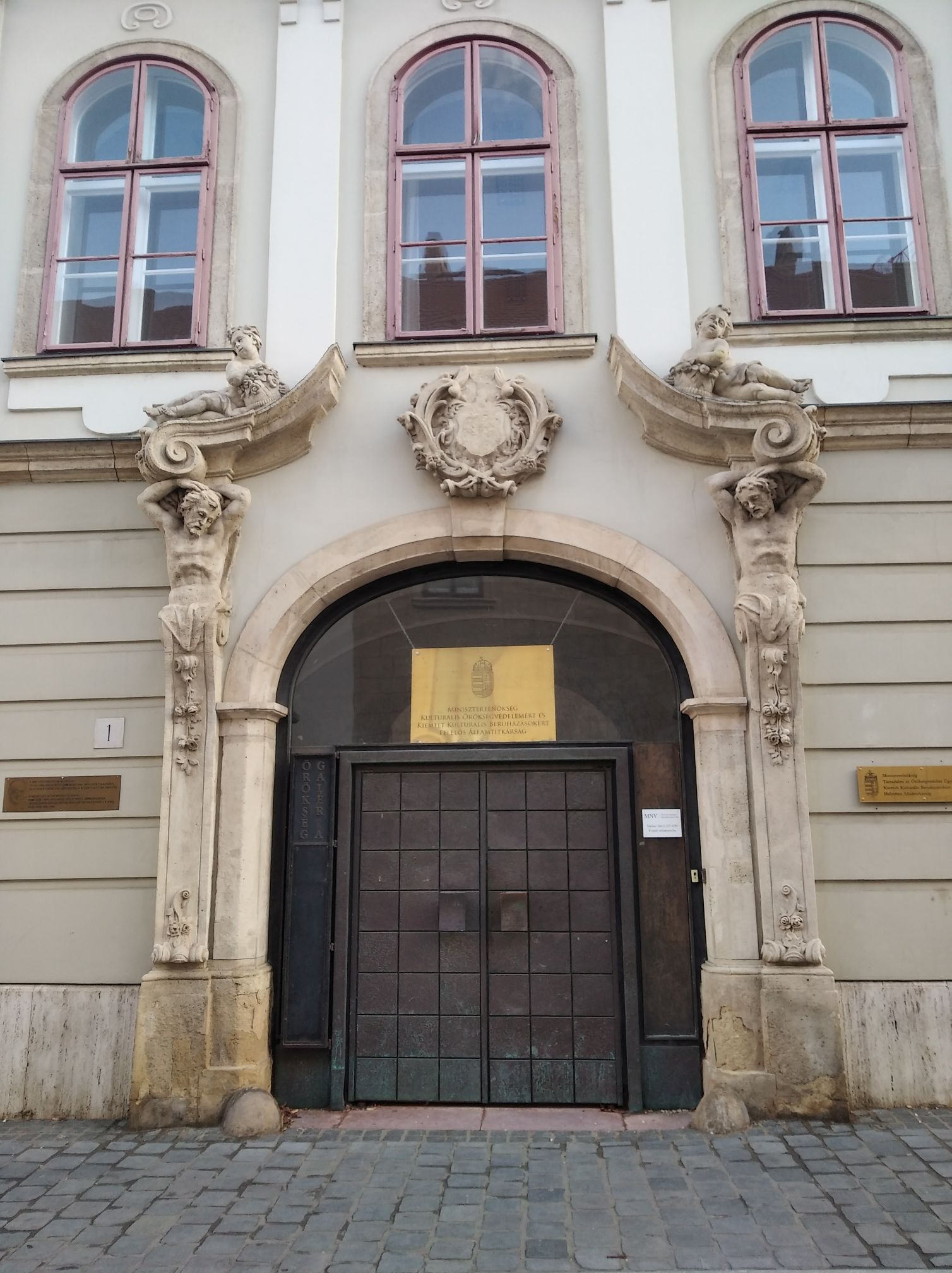 Former palace of monument protection in Buda castle - The building on ...